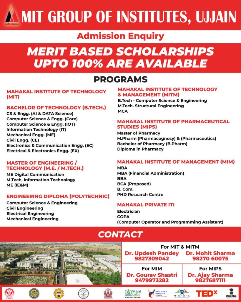 Institutes – MIT Group of Institutes, Ujjain
